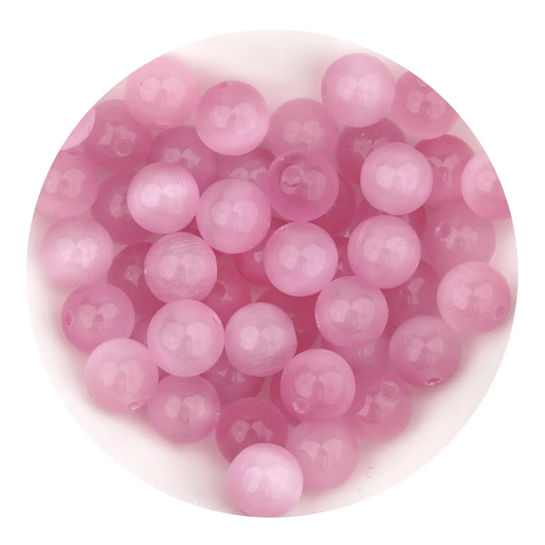 Stone String Beads - Light Pink (48 Beads - 8mm) | Bulk Prices – Master ...