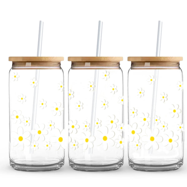 UV DTF Wrap - Fallin' Daisy (9.7" x 4.3") | Bulk Prices