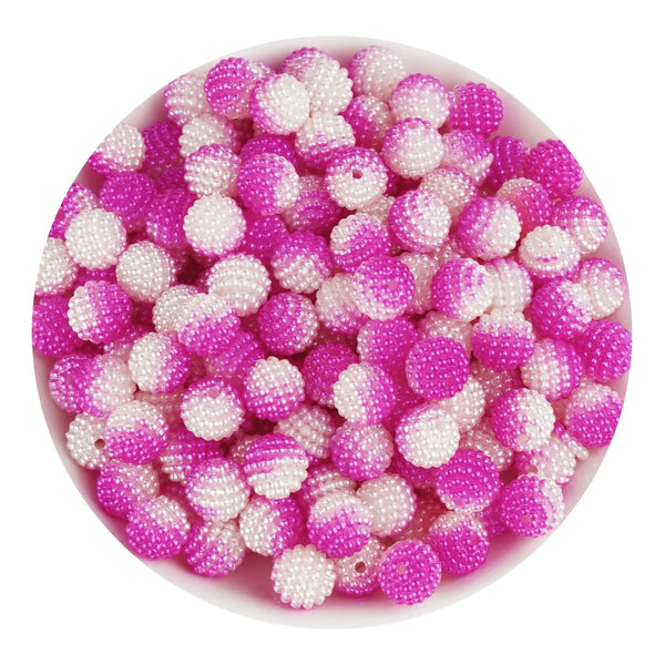 Bumpy Beads - Pink & White 2 Tone (215 per Bag - 10mm) | Bulk Prices