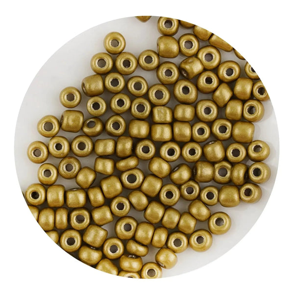 Glass Seed String Beads - Gold (220 Beads - 3mm) | Bulk Prices – Master ...