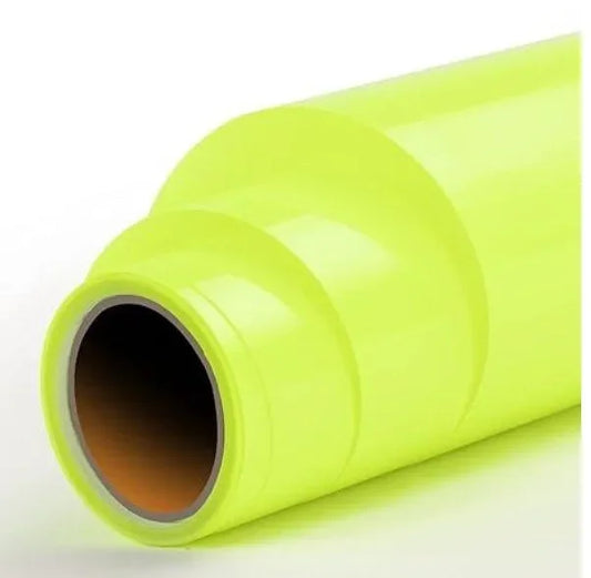 Heat Transfer Vinyl Fluorescent HTV - Neon Yellow (1 Roll - 12"x 60 ...